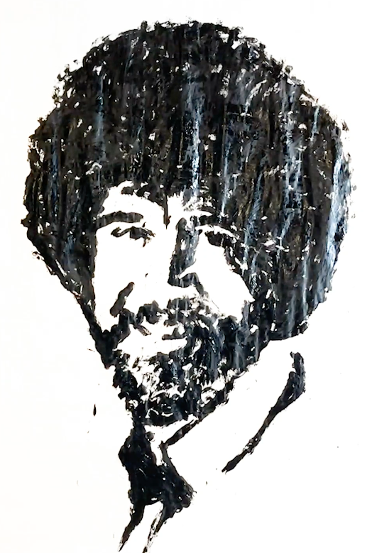 Bob Ross - finger painting 4ft x 5ft – Love More Than Ever