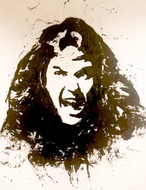 MeatLoaf Finger Painting 4ft x 5ft – Love More Than Ever
