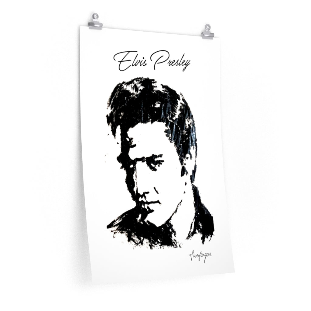 Elvis Presley print - finger painting – Love More Than Ever