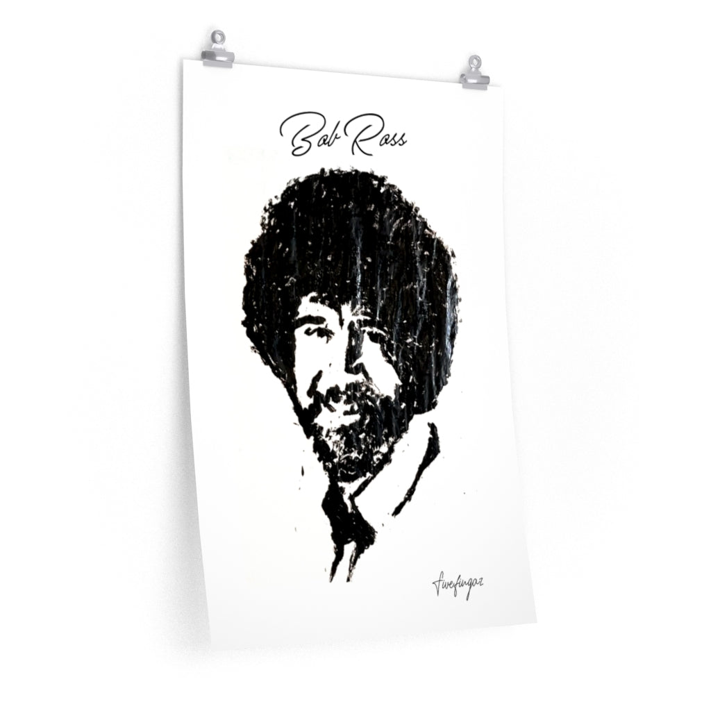 Bob Ross print - finger painting – Love More Than Ever